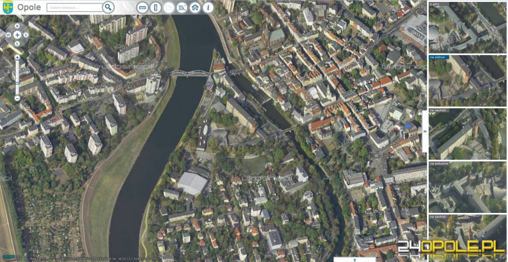 Nowa mapa Opola online. Miasto widać z czterech stron świata. - Wiadomości