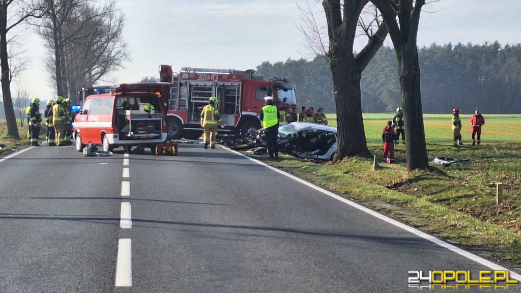 Wypadek na drodze DK45. Droga zablokowana - 24opole.pl