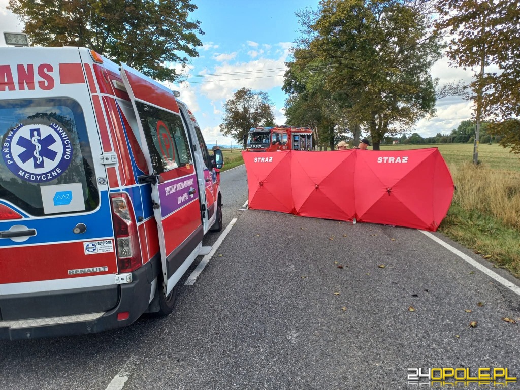 Wypadek śmiertelny DK46 w Ściborzu. Droga zablokowana - Wiadomości